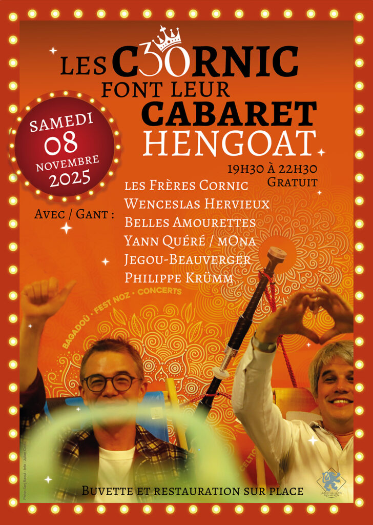 Les Cornic font leur cabaret à Hengoat le 08.11 – Ti ar Vro Treger-Goueloù